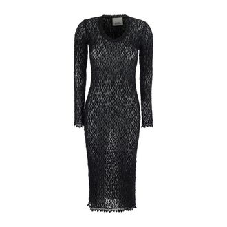 Isabel Marant Belsane Spitzen-Midikleid - - Dresses - Damen - Schwarzk - M