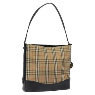 Burberry Pre-owned Toile sacs-ports-paule - Femme - Pre-owned - Beige - Taille: ONE Size