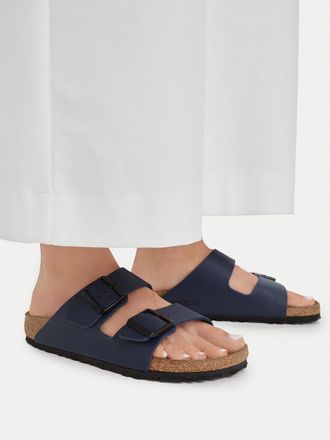 Birkenstock Pantoletten Birkenstock Arizona Birko-Flor 051753 Dunkelblau