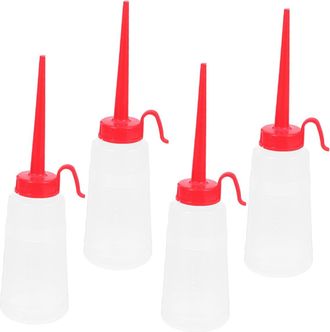 TOPBATHY 4 St&uuml;ck Teiliges &Ouml;lflaschen Langem Ausguss Kunststoff &ouml;lspender Kleine &Ouml;lkanne mit Schr&auml;ger Spitze Messbeh&auml;lter f&uuml;r Motor&ouml;l f&uuml;r N&auml;hmaschinenwartung un