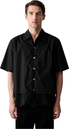 Our Legacy Every Shirt Shortsleeve - Homme - Chemises - Noir - Taille: XL