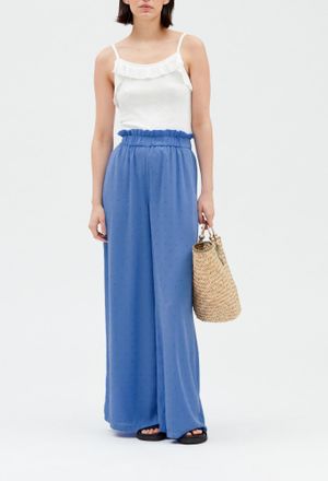 Claudie Pierlot Pantalon strass&eacute; bleu ciel