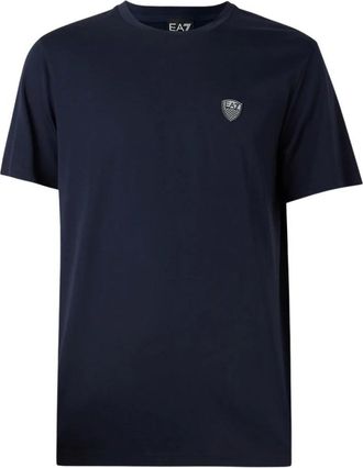 Emporio Armani Emporio Armani Ea7, Homme, Tops, Bleu, Taille: 2XL T-shirt Premium Shield
