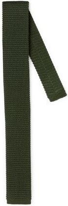 Au Printemps Paris Cravate droite tricotée en soie