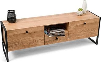 M2 Kollektion Bolzano 4 TV Band Stand Solid Wild Oak 140 x 45 x 35 cm