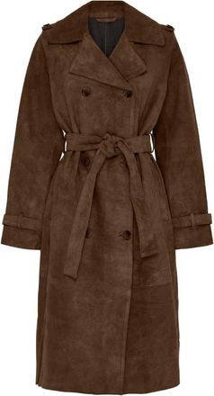 BTF-CPH Btfcph - Veste Biker en Daim - Femme - Vestes - Brun - Taille: 38 FR