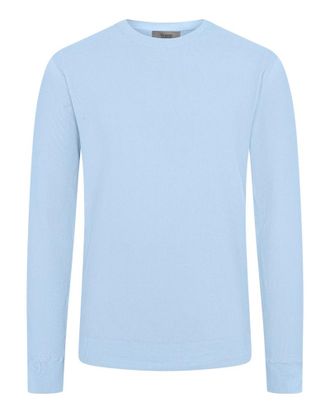 Ferrante Rundhalspullover aus Baumwolle mit Reiskornstruktur in