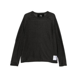 SATISFY FuzzFleece AD Langarm-T-Shirt - - Knitwear - Herren - Schwarzk - XL