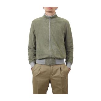 Barba Wildlederjacke - - Jackets - Herren - Gr&uuml;n - 3XL