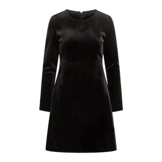 Emporio Armani Femme, Robes, Noir, Taille: 44 FR Chenille Jersey Dress