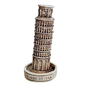 MagiDeal Tour Pench&eacute;e de Pise Art Statue Artisanat Figurines Souvenir Maison Ornement