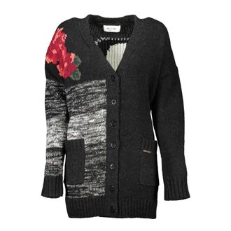 Blugirl Schwarzer Strickjacke mit Langen &Auml;rmeln - - Knitwear - Damen - Schwarzk - XS