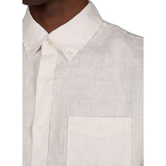 Aigle Chemise droite manches courtes en lin