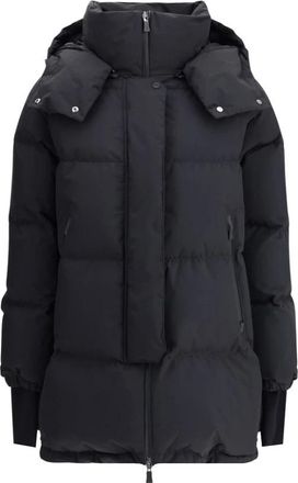 Herno Femme, Vestes, Noir, Taille: 34 FR Doudoune à Capuche Matelassée