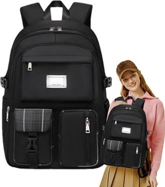 Generic Sac à dos - Sac à dos décole mignon, sac à dos classique pour adultes | Sac à dos pour étudiant du secondaire pour femme, sac dordinateur portable Har