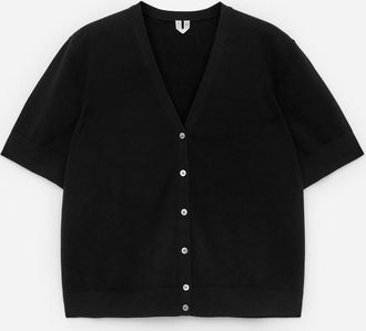 Arket Kurz&auml;rmlige Strickjacke -Schwarz