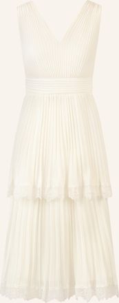 Apart Plisseekleid weiss