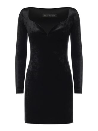 Balenciaga Knielanges Kleid - Schwarz