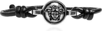 Versace unisex, Accessoires, Noir, Taille: ONE Size Medusa Leather Bracelet