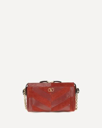Valentino Garavani Panthea Shoulder Bag chevron pattern Female UNI