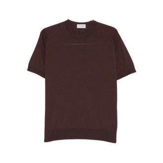 John Smedley Herren, Oberteile, Braun, SGr&ouml;&szlig;e