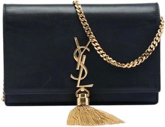 Saint Laurent Sac bandouli&egrave;re Kate Pre-owned - Femme - Pre-owned - Noir - Taille: ONE Size
