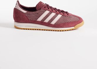 adidas Originals SL 72 - Baskets tiss&eacute;es au crochet - Bordeaux-Rouge