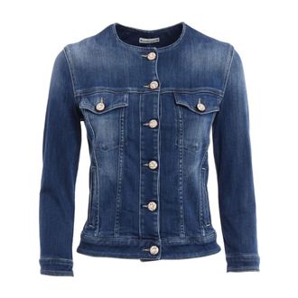Jacob Cohen Femme, Vestes, Bleu, Taille: 44 FR Veste en jean classique avec une touche moderne