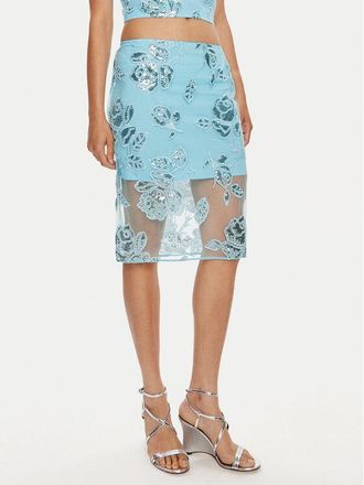 Rotate Bleistiftrock Dula 1125722963 Blau Slim Fit