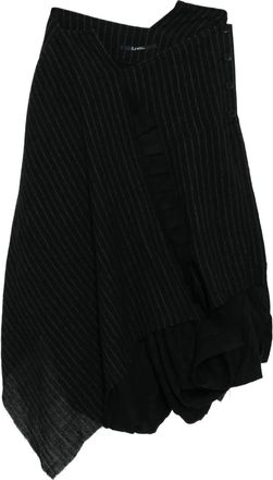 Limi Feu jupe plissée rayée - Noir