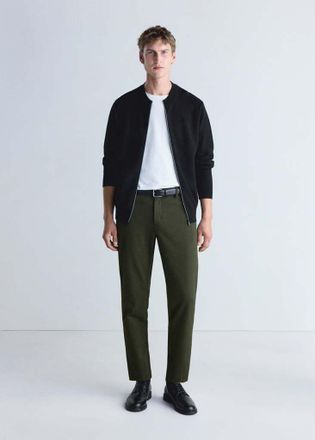 Mango Cardigan confort en maille extensible noir - Homme - XXL - MANGO MAN