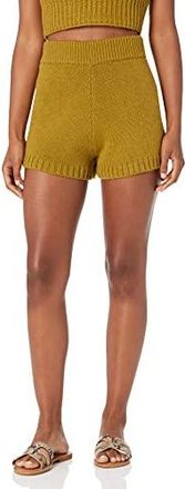 The Drop Adrienne Short à enfiler style survêtement, en tricot pour Femme, Huile dolive, 3XL Grande taille