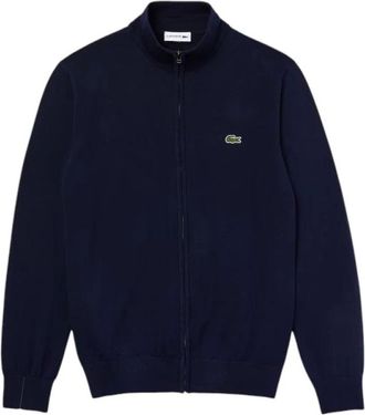 Lacoste Homme, Pulls, Bleu, Taille: XL Pull zipp&eacute; &agrave; col montant