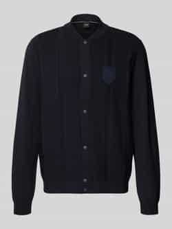 HUGO BOSS Regular Fit Strickjacke aus Viskose-Mix Modell KN_BB BC LUX FZ
