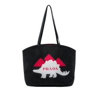 Prada Sac Cabas Pre-owned en Toile - Femme - Pre-owned - Noir - Taille: ONE Size