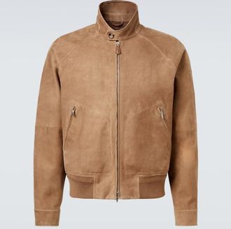 Loro Piana Veste bomber Novak en daim