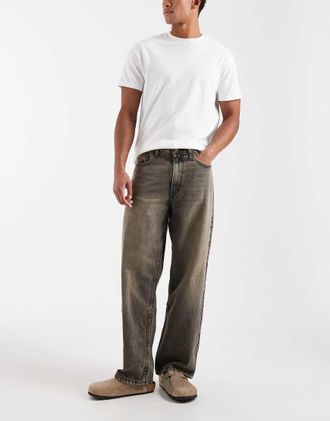 Levi's 578 - Jean baggy - Noir vintage d&eacute;lav&eacute;