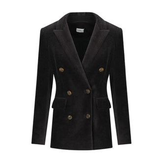 Marella Rum Samt Blazer - - Jackets - Damen - Schwarzk - XS