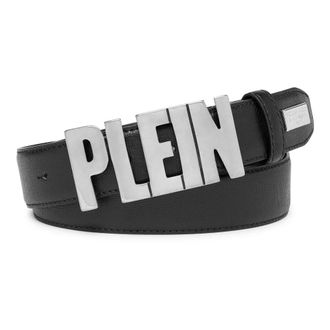Philipp Plein Homme, Accessoires, Noir, Taille: 100 CM Leather Belt TM