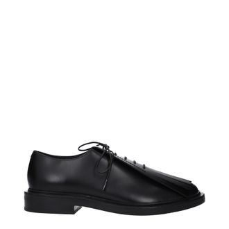 Max Mara Derby Anglais Femme Cuir Noir