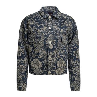 Junya Watanabe Bedruckte Jeansjacke - - Jackets - Herren - Blau - M