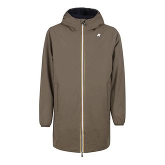K-Way Warmer Stretch Doppel Lungo Mantel - - Coats - Herren - Braun - S