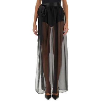 Dolce & Gabbana Femme, Jupes, Noir, Taille: 38 FR Maxi Skirt