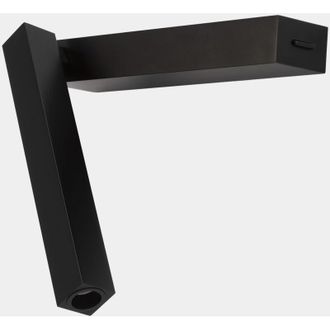 Leds - C4 Lampada da lettura Hall Slim Reader LED 3.5 Bianco caldo - 2700K ON-OFF Nero 150lm