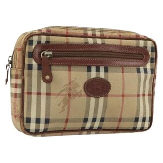 Burberry Pochette Vintage Pre-owned - Femme - Pre-owned - Beige - Taille: ONE Size