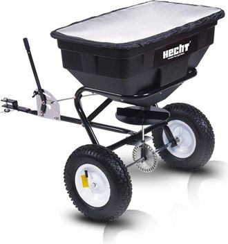 Hecht Hecht - Streu Wagen Anh&auml;nger 60 l Ger&auml;t Splitt D&uuml;nge Salz Saatgut Schleuder Streuer Quad