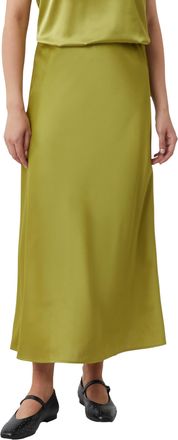 Comma Flie&szlig;ender Satinrock mit Elastikbund