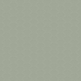 Gardinia Flächenvorhang Zen Silence, Schiebegardine, Vorhang/Gardine, Bögen, Grün, 60 x 245 cm (BxH)