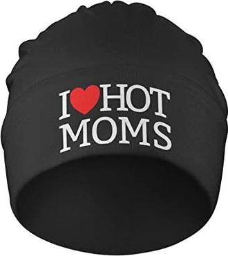 Generic Homme Femme Bonnet &Agrave; Revers Dr&ocirc;le, Jadore Les Mamans Sexy! Jaime Les Mamans Sexy! Bonnet dhiver Mode Bonnets De Ski Chaud Hiver Chapeaux pour Cyclisme