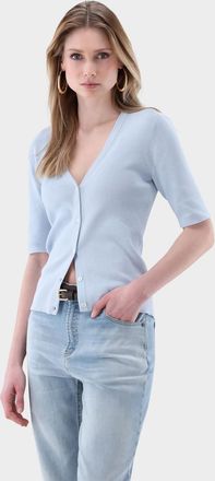 van Laack Cardigan aus Rippstrick